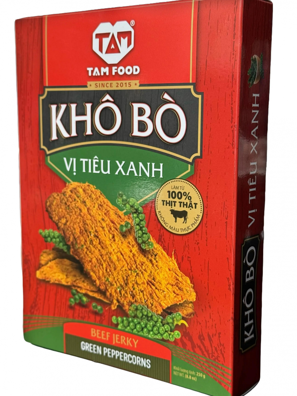 Khô bò TAM FOOD vị Tiêu xanh 250g
